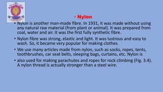 SYNTHETIC FIBRES AND PLASTICS.pptx | Needlework | Arts and Crafts
