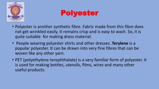 SYNTHETIC FIBRES AND PLASTICS.pptx | Needlework | Arts and Crafts