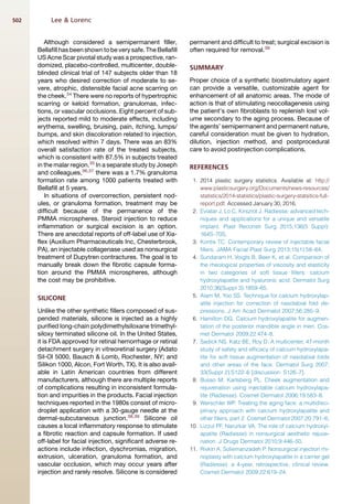 Synthetic fillers for facial rejuvenation | PDF | Skin Care | Beauty