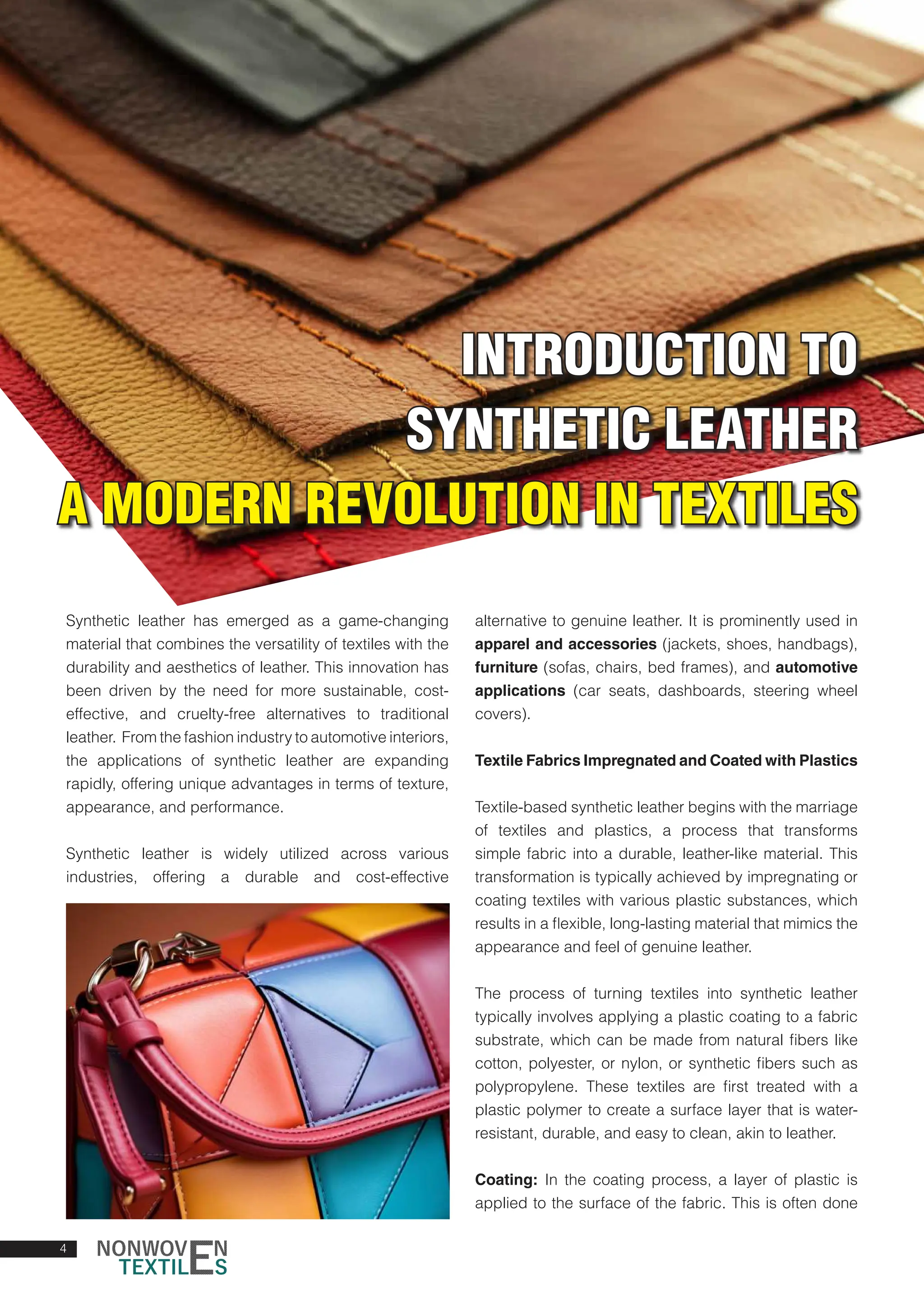 Synthetic Leather Non-woven Textile Magazine | PDF