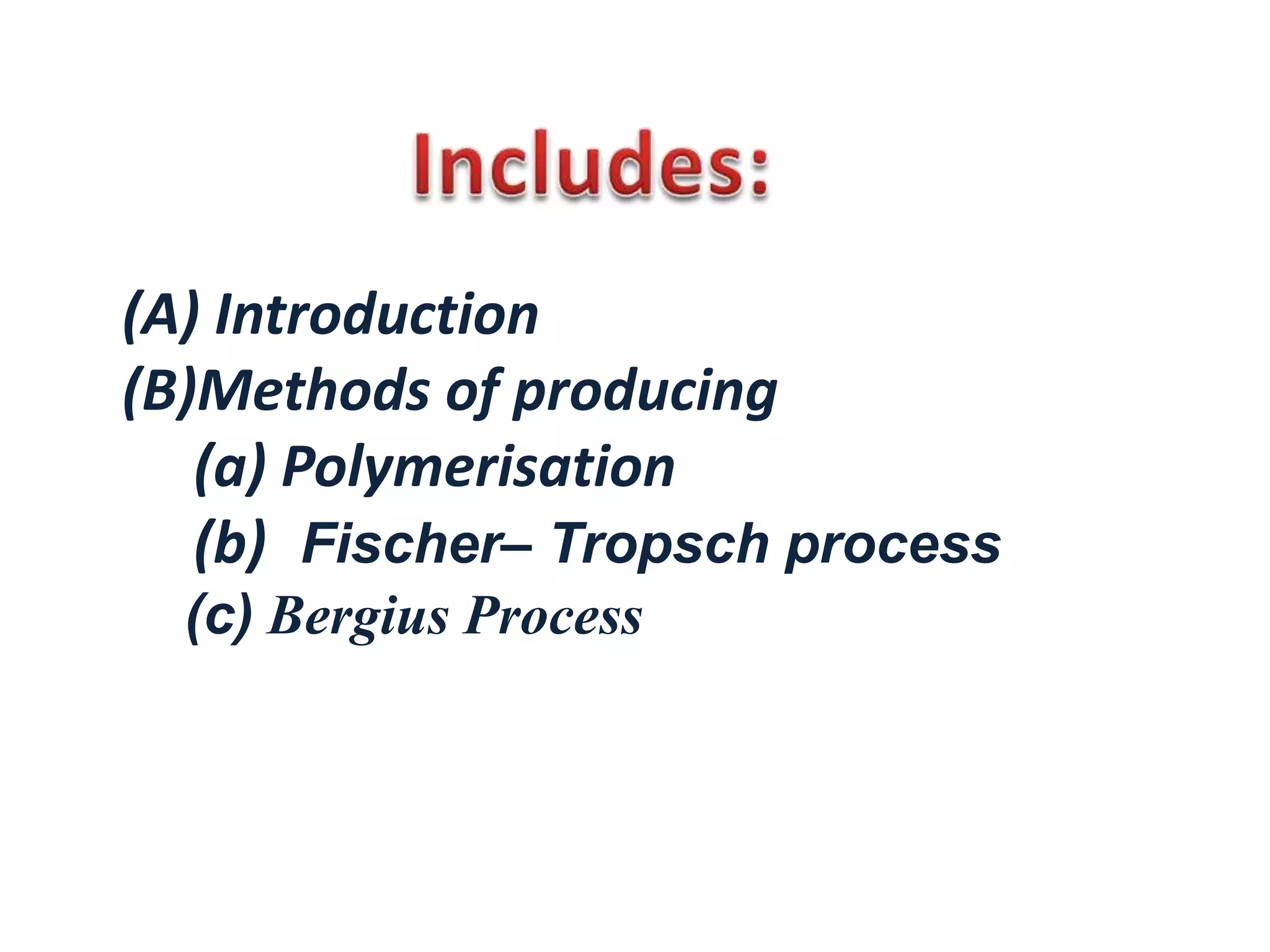 Synthetic petrol | PPTX