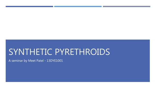 Synthetic Pyrethroids | PPTX | Chemistry | Science