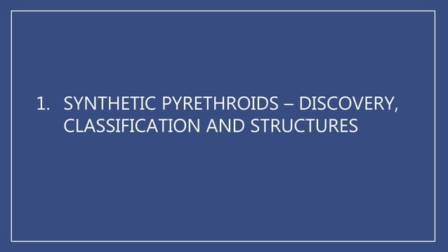 Synthetic Pyrethroids | PPTX | Chemistry | Science