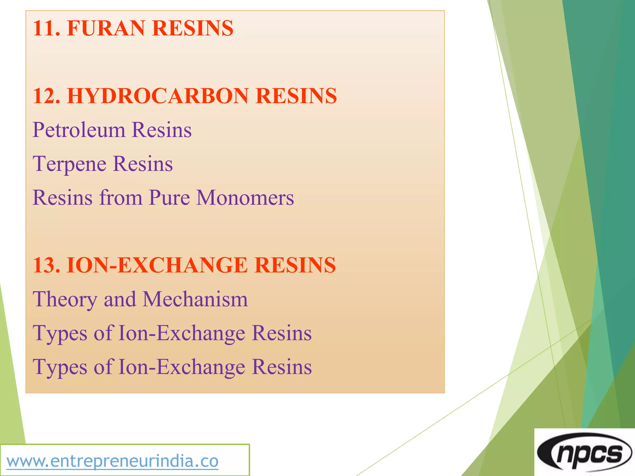 How to Manufacture Synthetic Resins (Actel Resins, Amino Resins, Casein ...