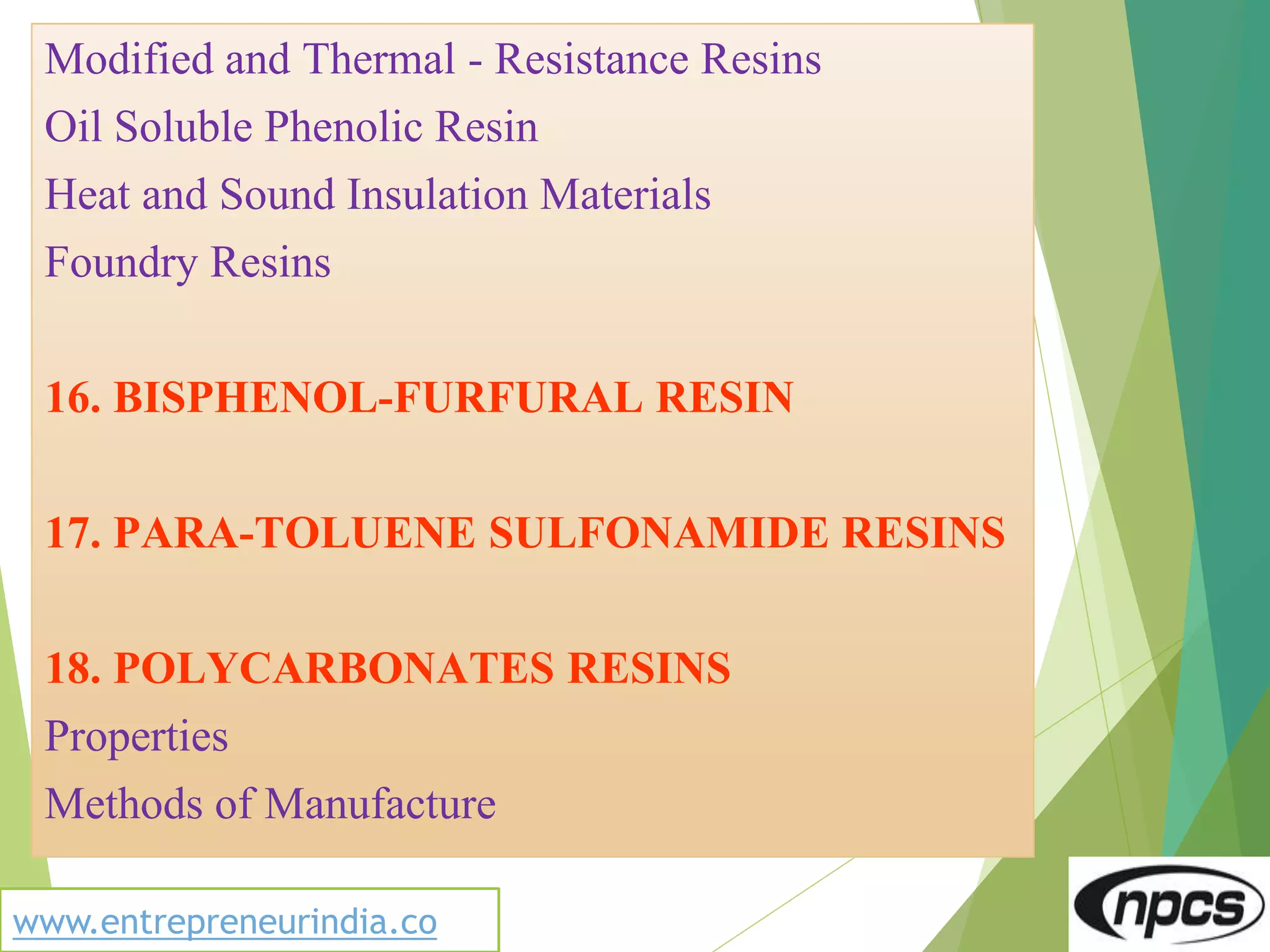 How to Manufacture Synthetic Resins (Actel Resins, Amino Resins, Casein ...