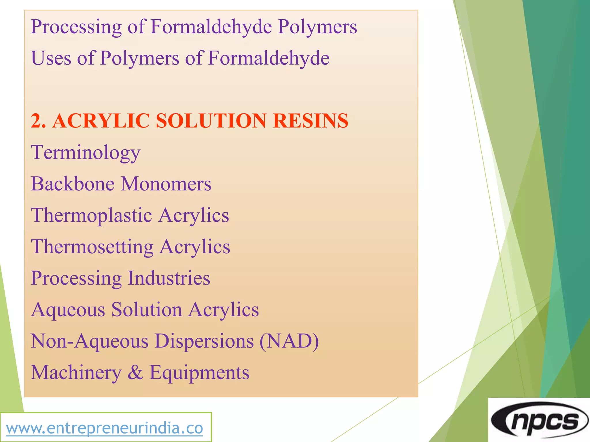 How to Manufacture Synthetic Resins (Actel Resins, Amino Resins, Casein ...