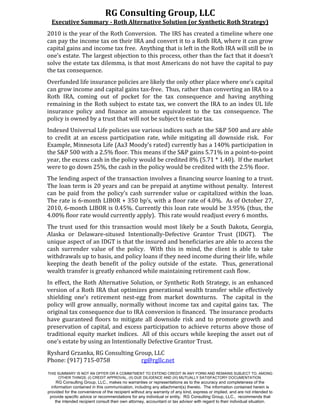 Synthetic Roth Solution - wealth planning platform | PPT