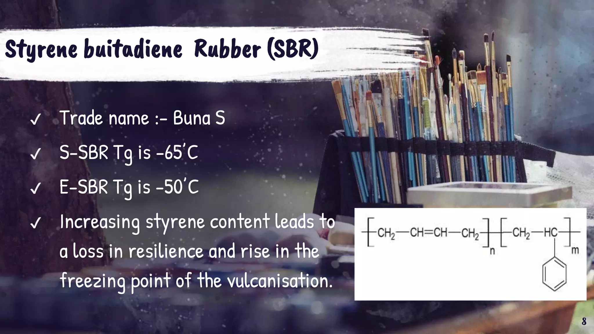 Synthetic rubber and about their formulations and their applications | PPT