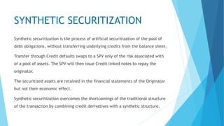 Synthetic securitization | PDF