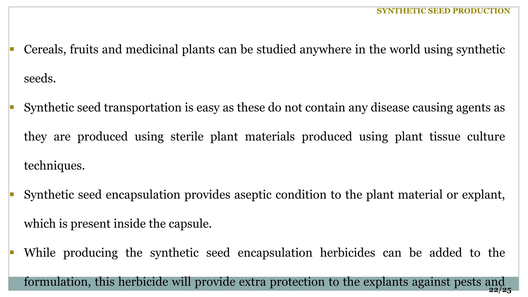 SYNTHETIC SEED PRODUCTION.............pptx