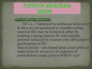Synthetic Seeds | PPT