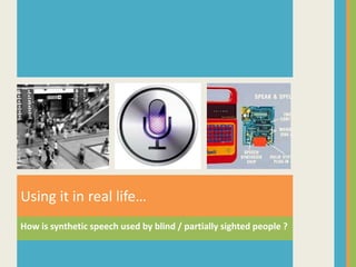 Synthetic speech | PPTX