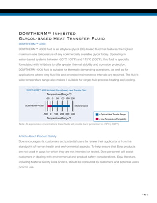 Synthetic thermic fluids from dow chemicals | PDF