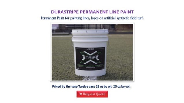 Synthetic turf paint