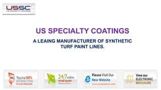 Synthetic turf paint