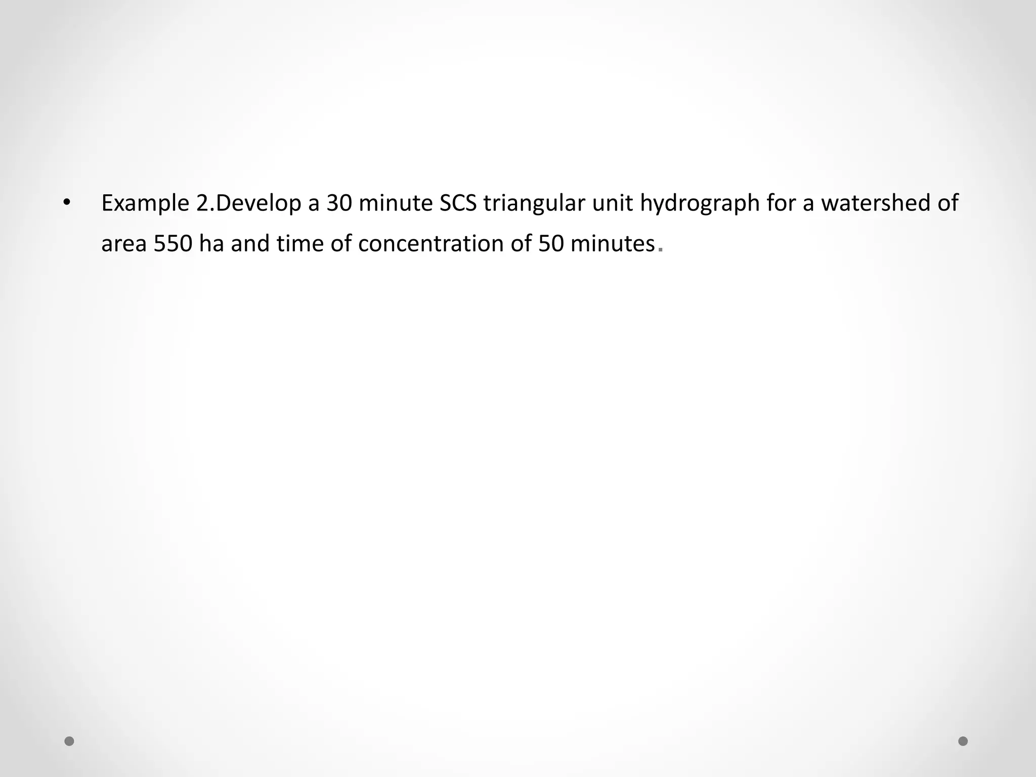 Synthetic unit hydrograph | PPTX