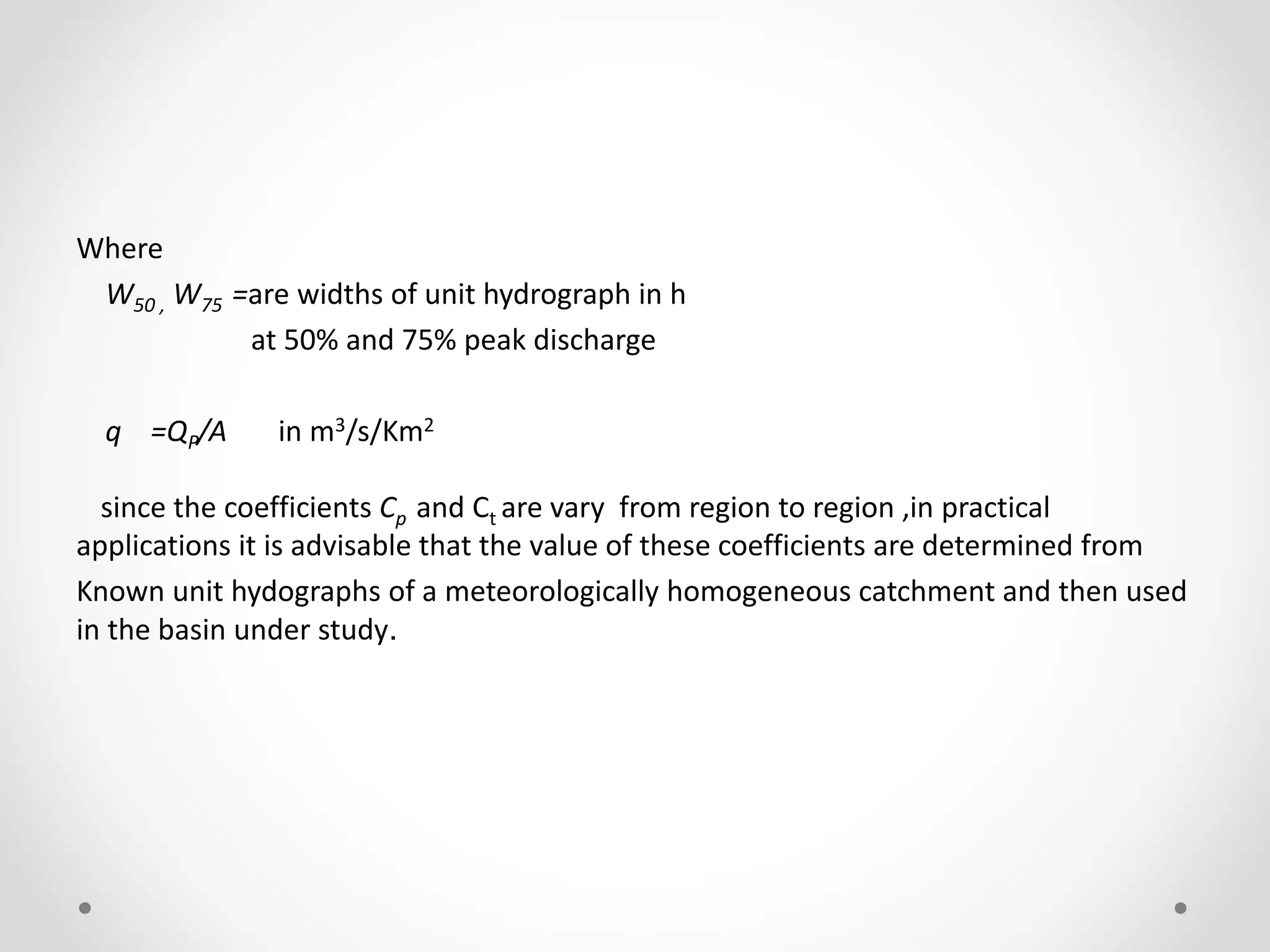 Synthetic unit hydrograph | PPTX