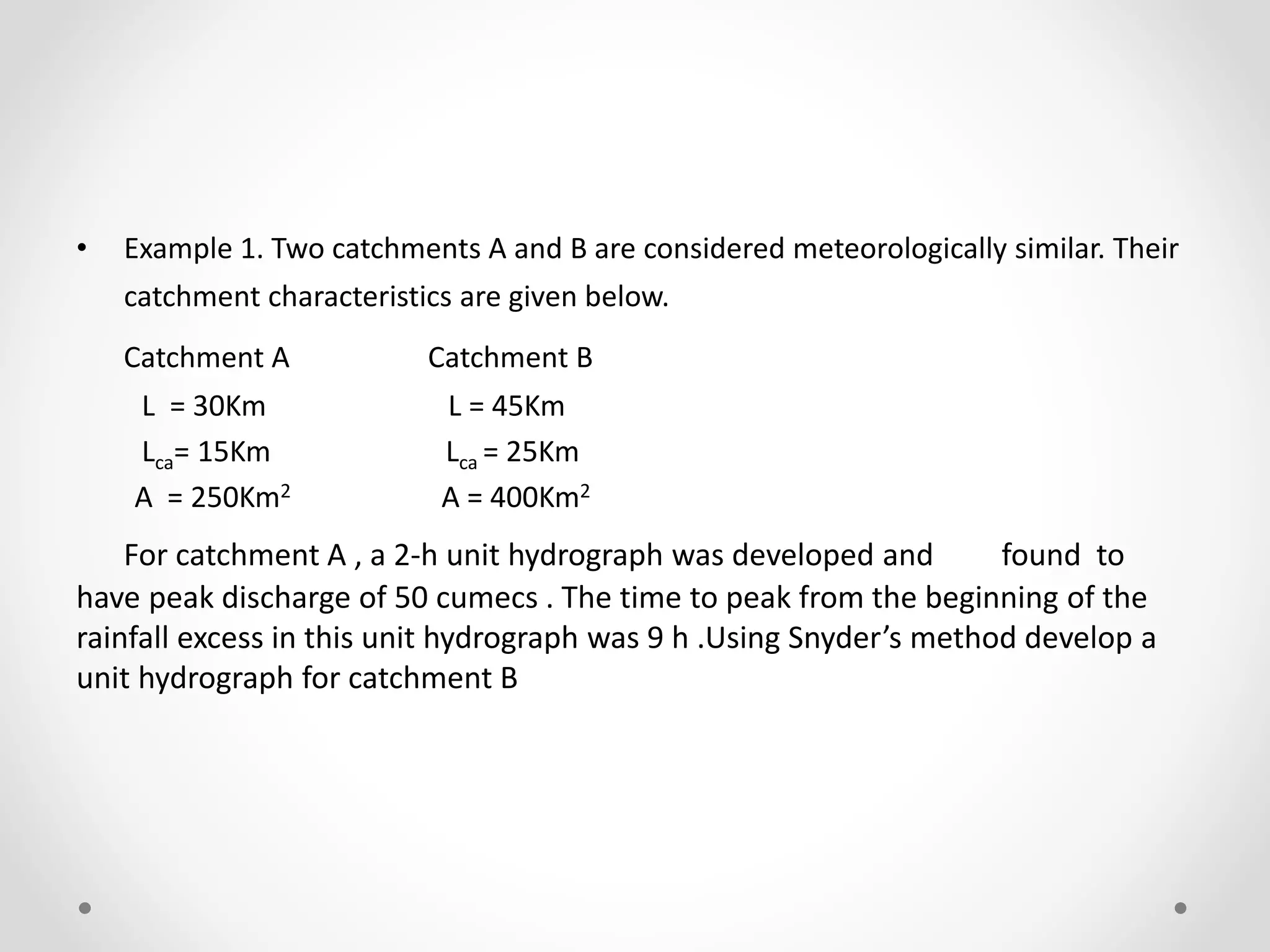 Synthetic unit hydrograph | PPTX