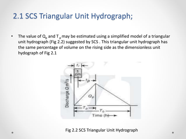 Synthetic unit hydrograph | PPTX | Geography | Science