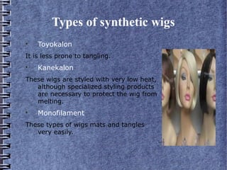 Synthetic wigs | PPT