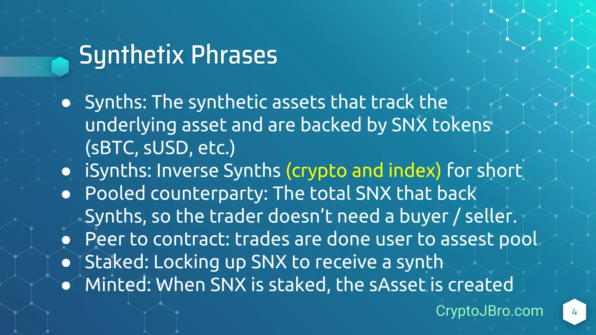 Synthetix Network (SNX) Overview | PPTX