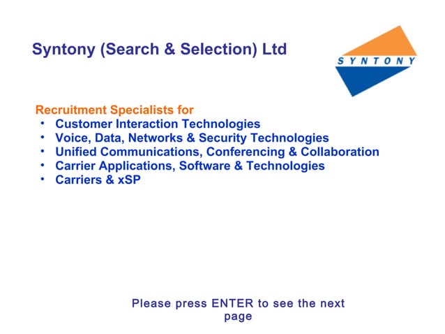 Syntony presentation | PPT