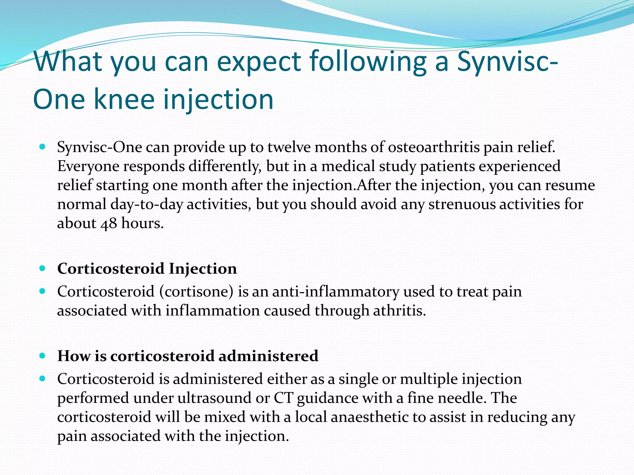 Synvisc injection | PPT