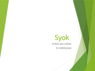 syok dan contoh dari berbagai macam syok | PPTX