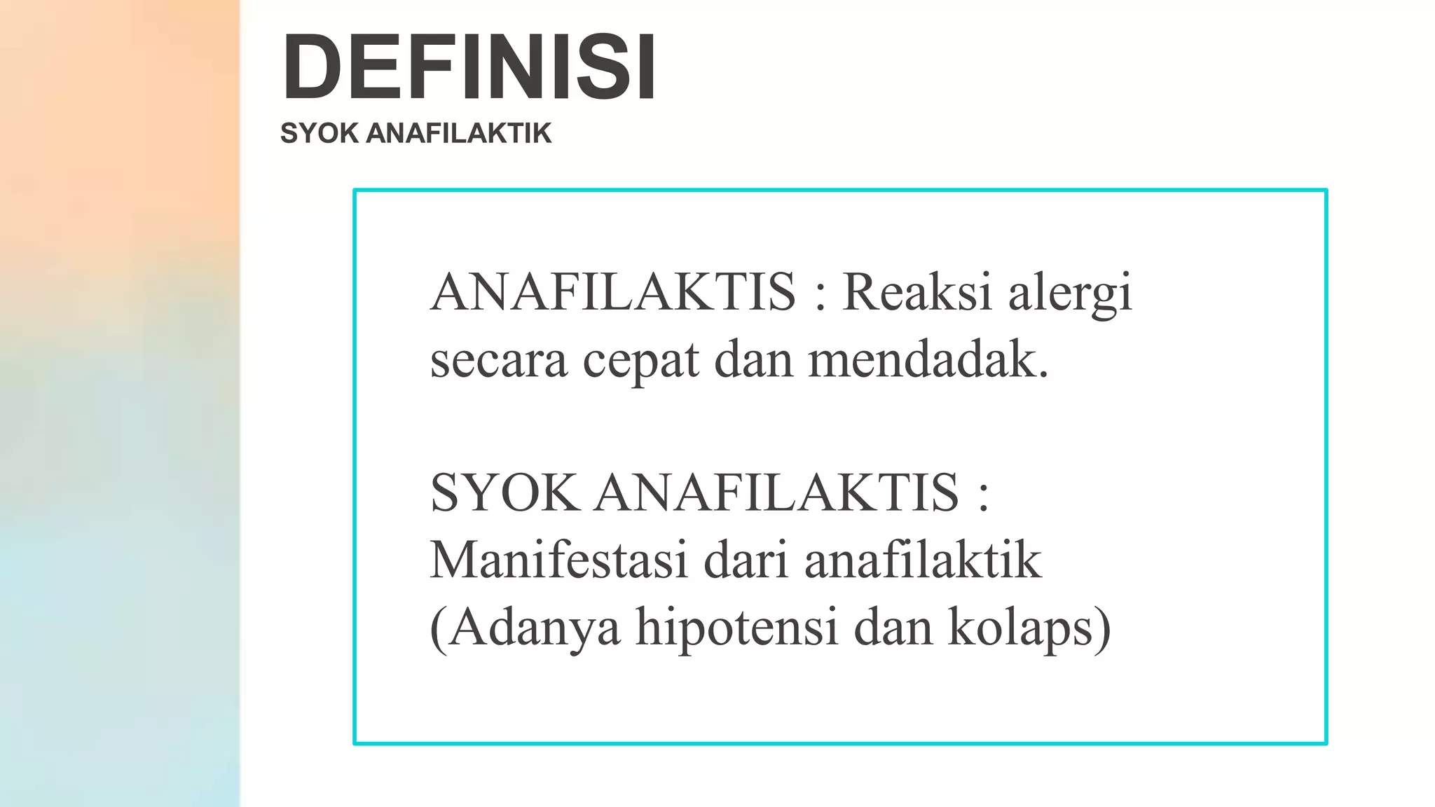 Syok anafilaktik | PPTX