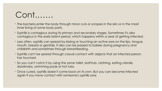 Brief introduction to Syphilis with a simple concept | PPT