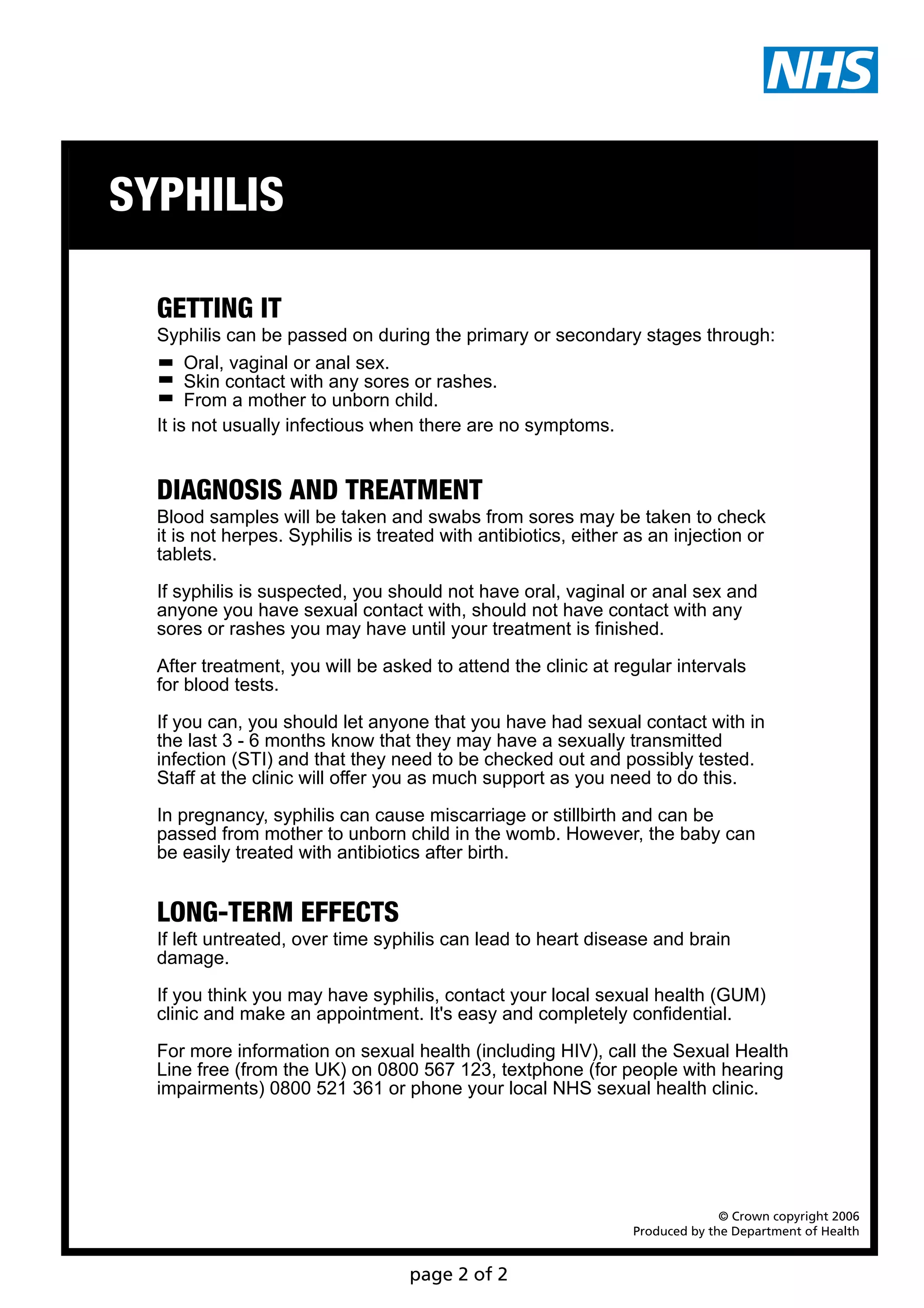Syphilis | PDF