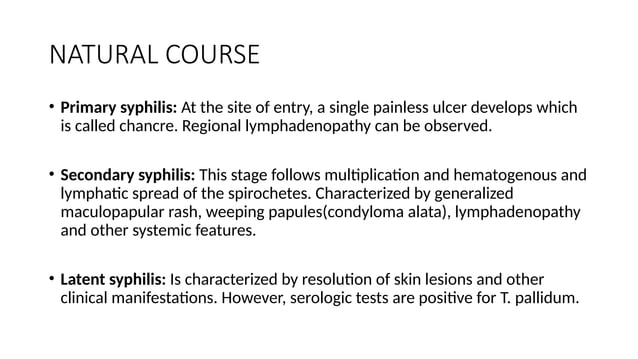 Syphilis Power Point Presentation 1 Pptx Infectious Diseases