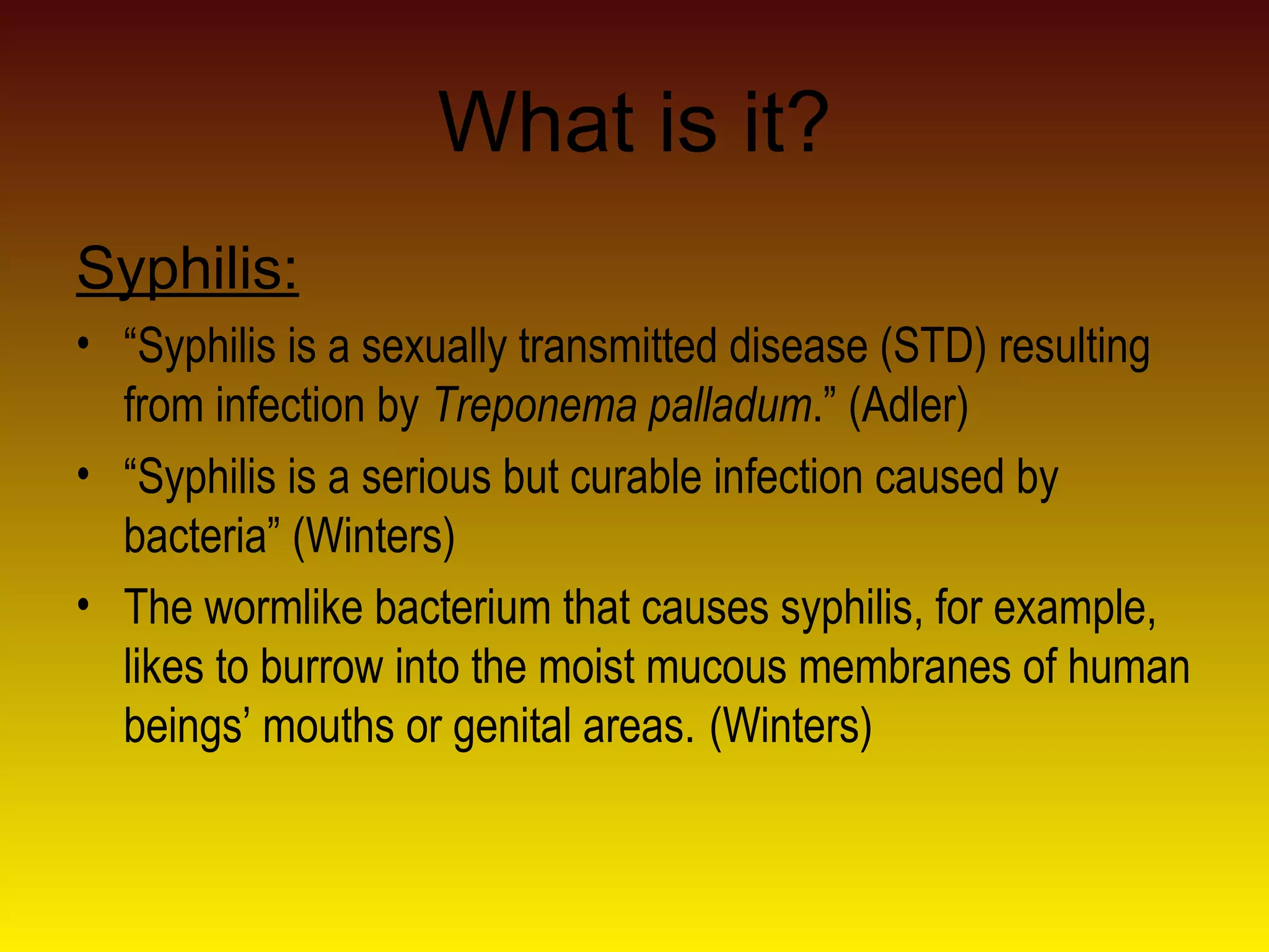 Syphilis | PPT