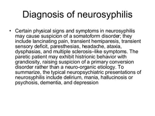 Syphilis and Neurosyphilis 101 | PPT