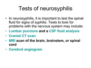 Syphilis and Neurosyphilis 101 | PPT