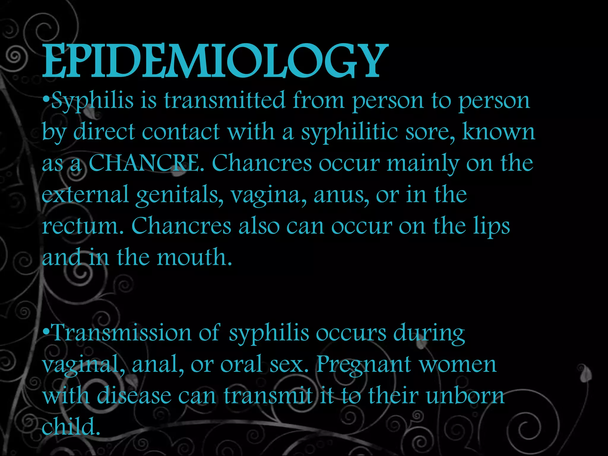 Syphilis (Disease) | PPTX