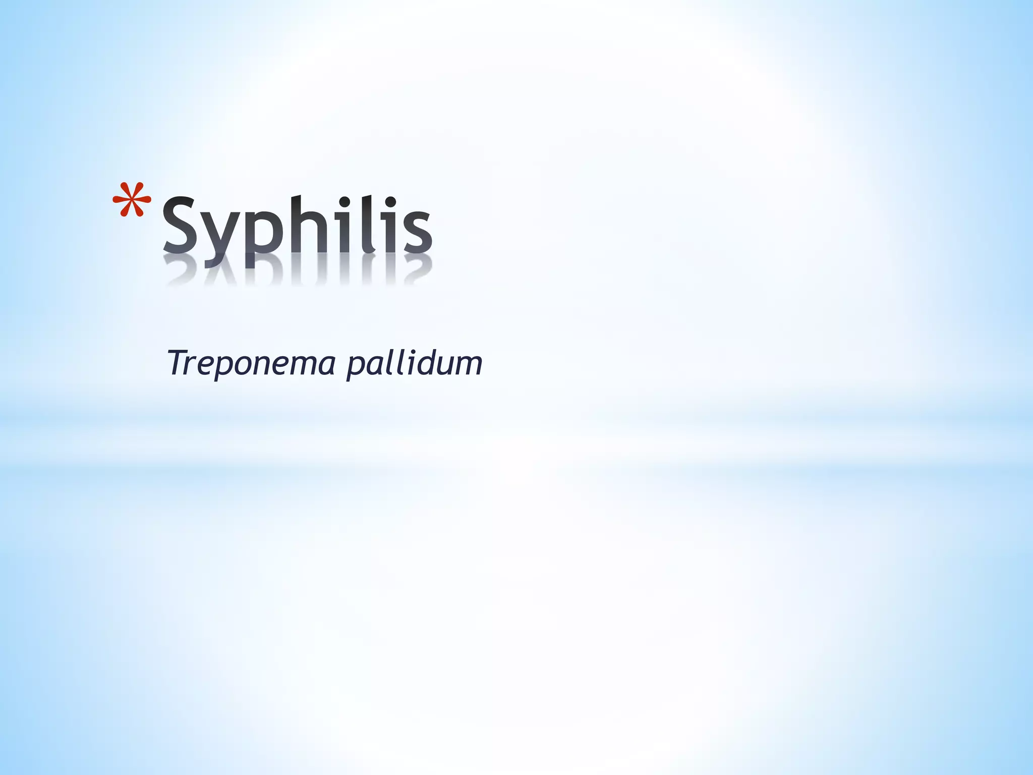 Syphilis | PPT