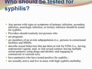 Syphilis | PPTX