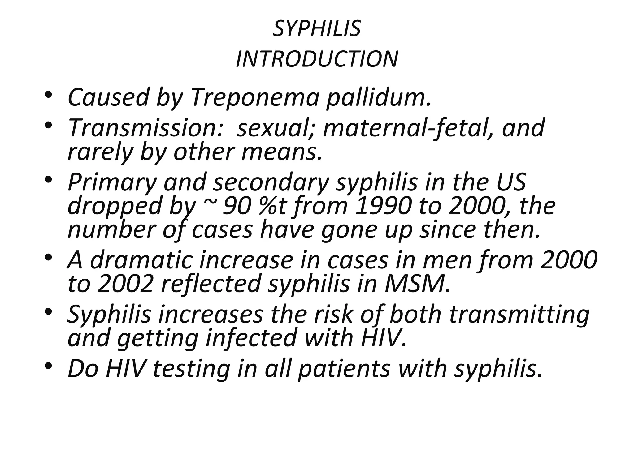 Syphilis | PPT