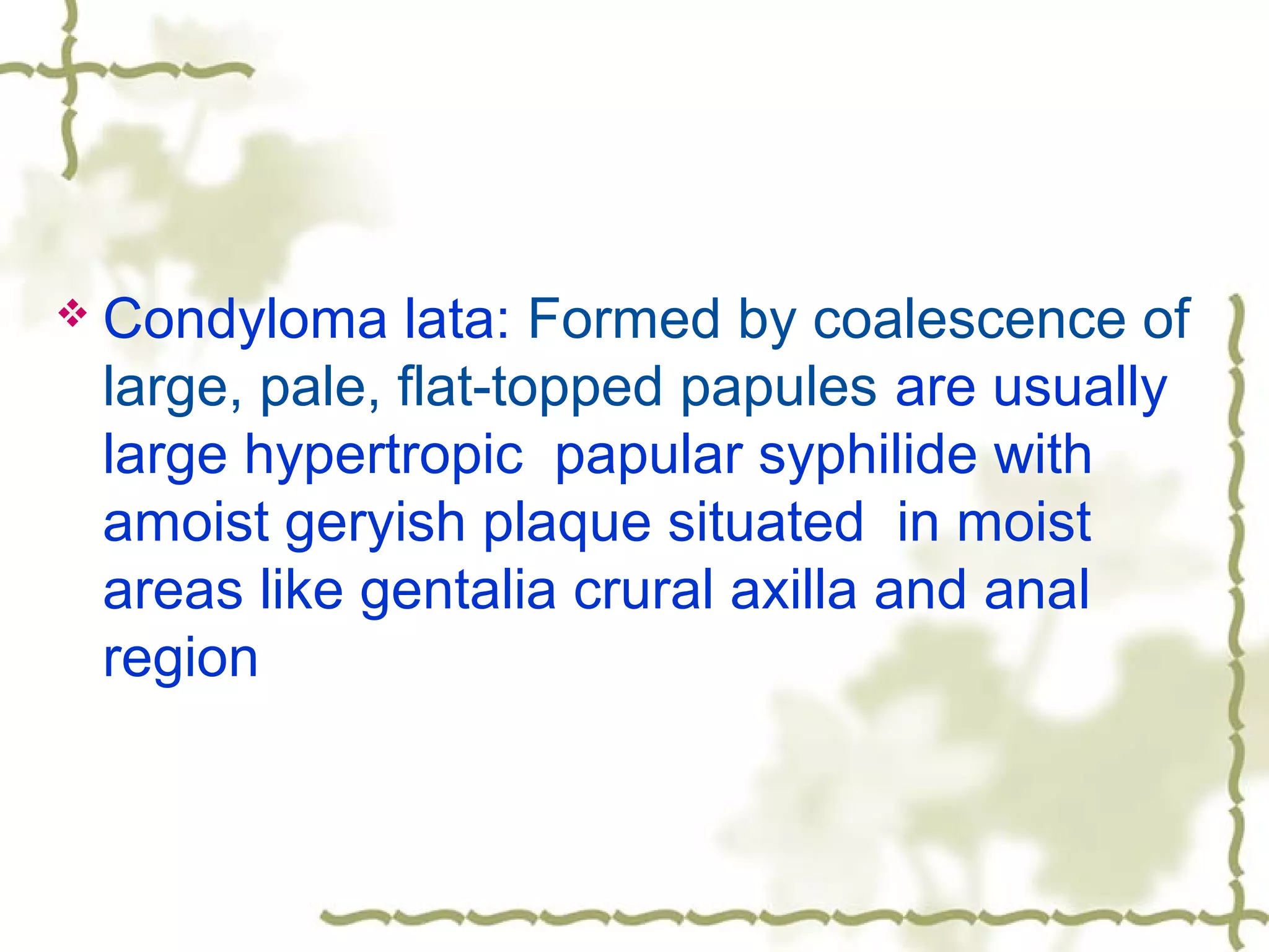 Syphilis secondry | PPT