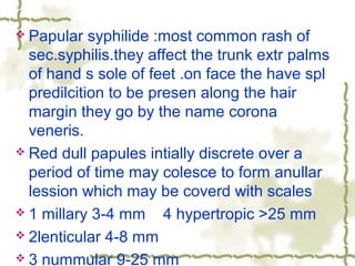 Syphilis secondry | PPT | Infectious Diseases | Diseases and Conditions