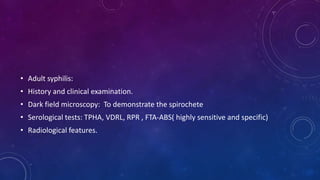 Syphilis in ortho | PPTX