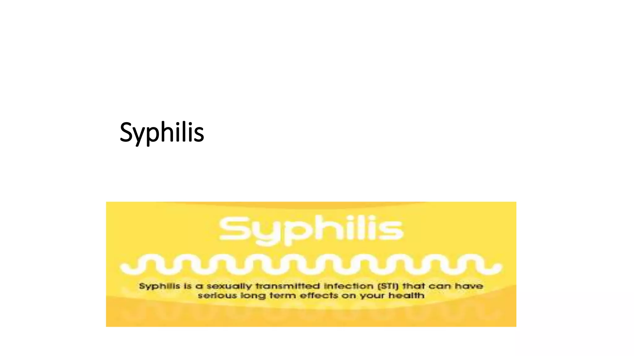 Syphilis | PPTX