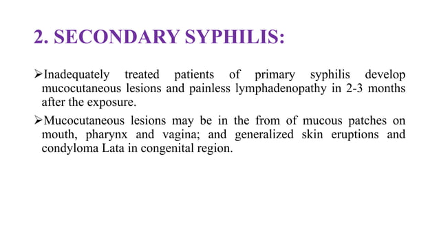 Stages of syphilis and its treatment | PPTX | Infectious Diseases ...
