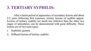 Stages of syphilis and its treatment | PPTX
