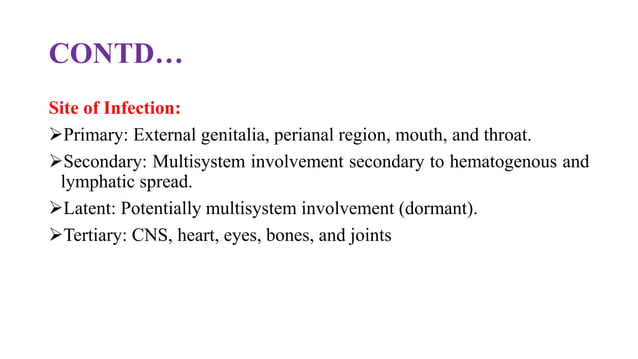 Stages of syphilis and its treatment | PPTX | Infectious Diseases ...
