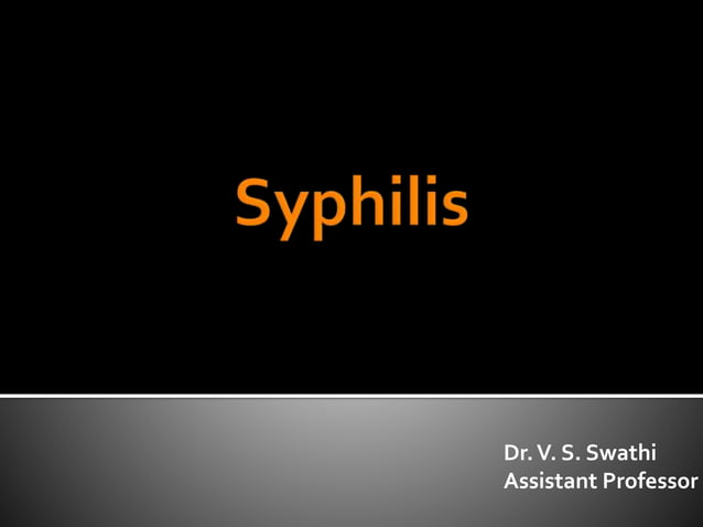 Syphilis | PPTX