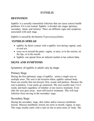 Syphilis | PDF