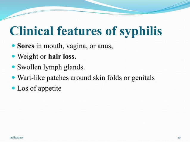 Syphilis | PPTX | Infectious Diseases | Diseases and Conditions