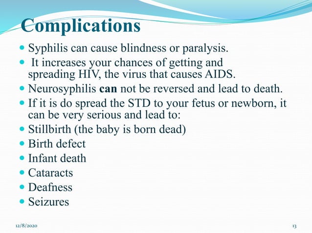 Syphilis | PPTX | Infectious Diseases | Diseases and Conditions